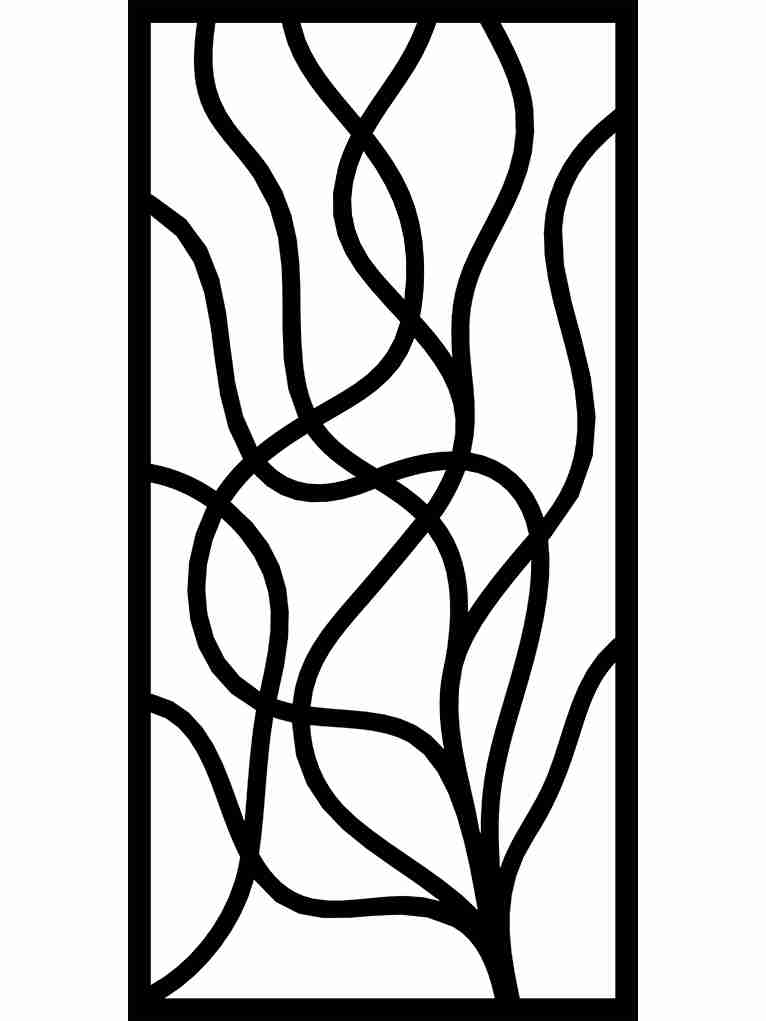 Art Nouveau Rose Garden Screen - Luxury Screens