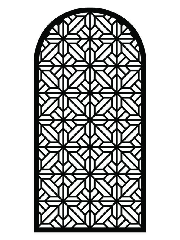 N°208 Garden Arch Screen Style 1 - Garden Screens & Trellis Panels
