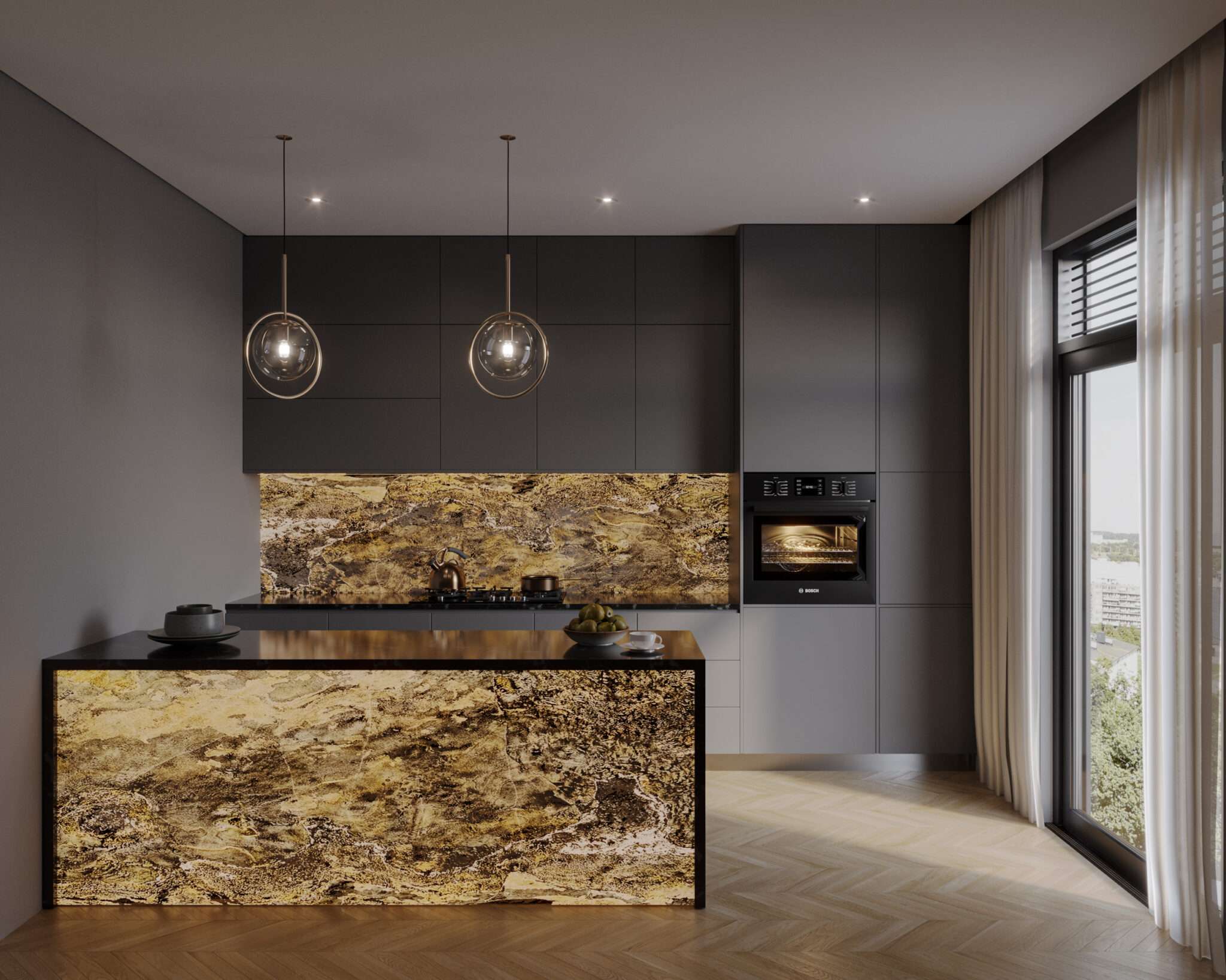 Autumn Rustic Translucent GLOWstone | Luxury Screens