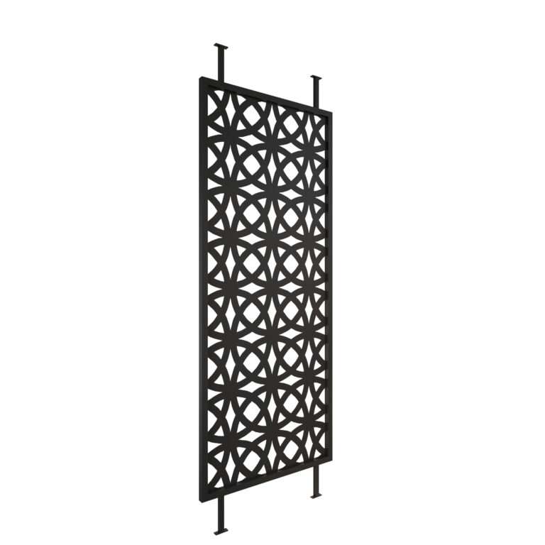 Metal Room Divider No182 - Fixed Partition with Legs - Custom Sizes