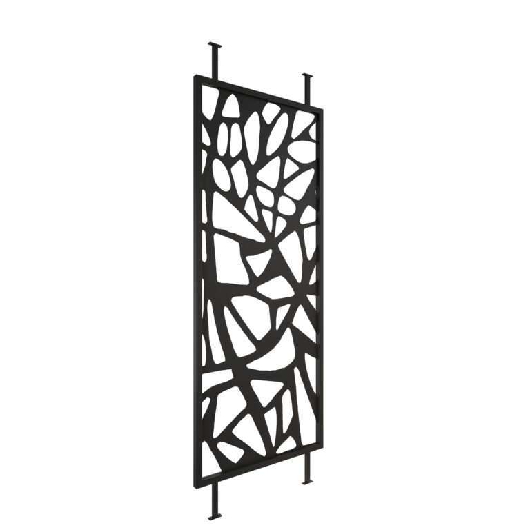Metal Room Divider No19 - Fixed Partition with Legs - Custom Sizes