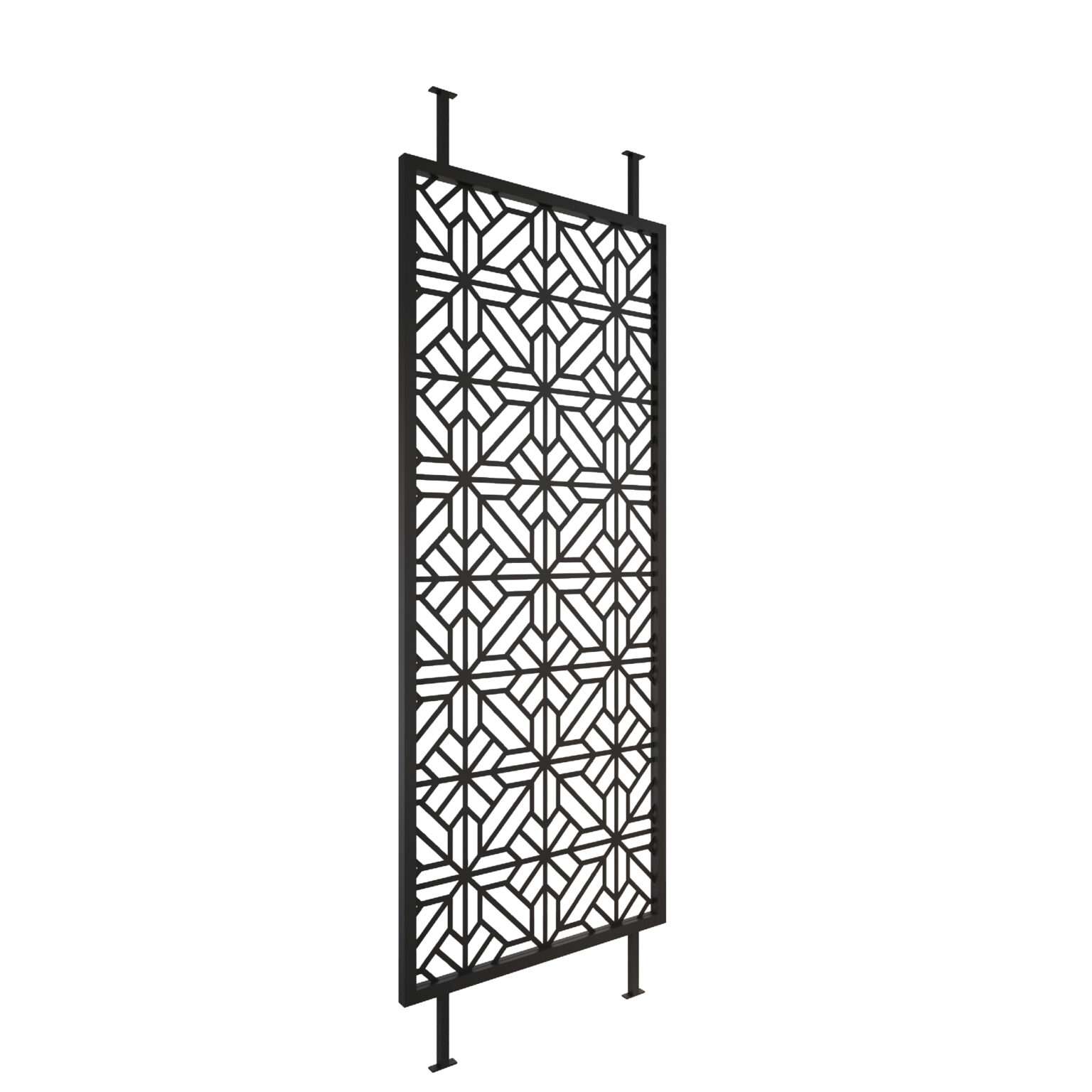 Metal Room Divider No208 - Fixed Partition with Legs - Custom Sizes
