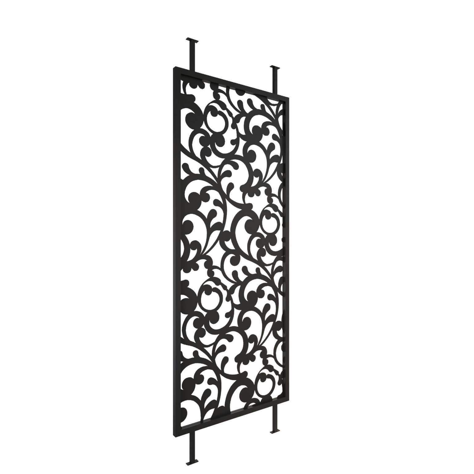 Metal Room Divider No265 - Fixed Partition with Legs - Custom Sizes
