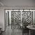 Metal Room Divider Ruffle - Fixed Partition with Legs - Custom Sizes